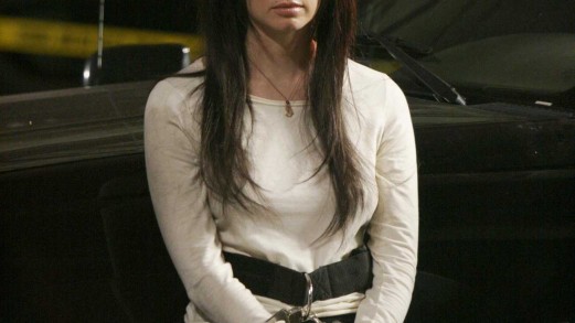 Mandy (Mia Kirshner) with gun in 24 Season 4 finale - 24 Spoilers