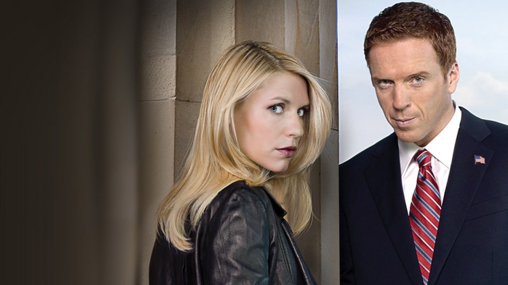 Homeland key art with Carrie Mathison (Claire Danes) and Nicholas Brody ...