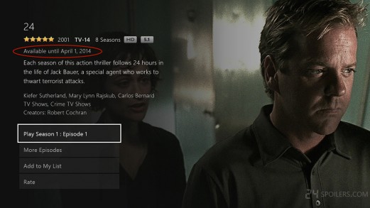 24 Expiring on Netflix April 1, 2014 - 24 Spoilers