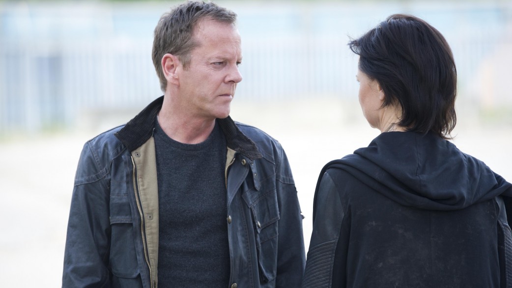 Jack Bauer (Kiefer Sutherland) and Chloe O'Brian (Mary Lynn Rajskub ...